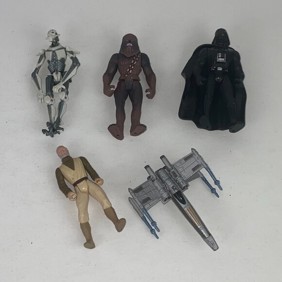 Toys | Star Wars Action Figures Lot Fighter Jet Chewbacca General ...